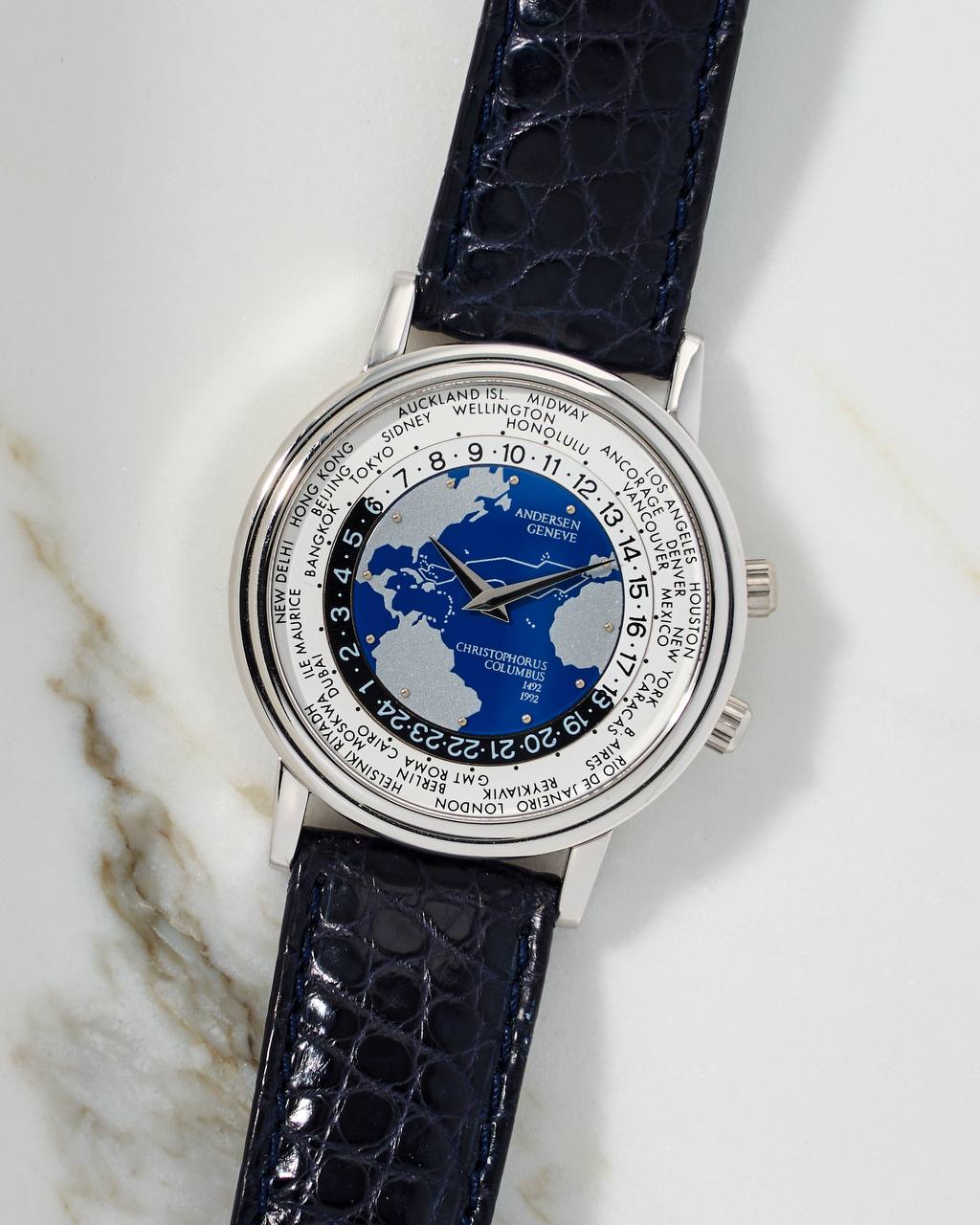 Andersen Geneve Christopher Columbus Worldtimer NOS