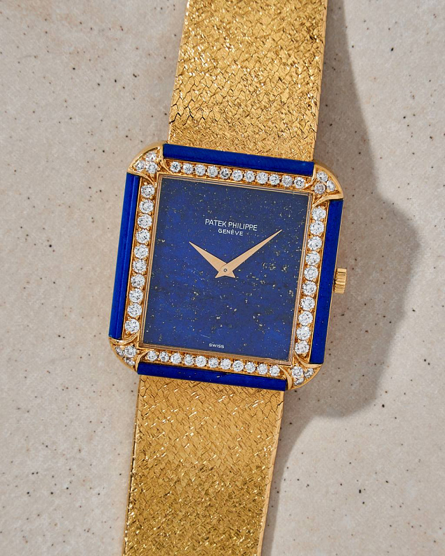 Patek Philippe Vintage Lapis Lazuli Dial with Diamonds 3727