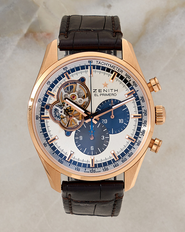Zenith El Primero Chronomaster Open Chronograph Rose Gold