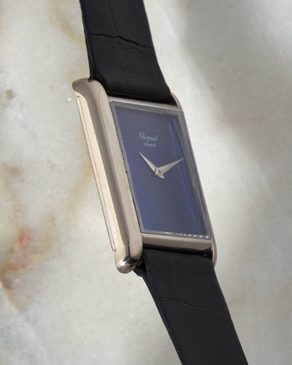 Chopard Tank Lapis Lazuli Dial White Gold