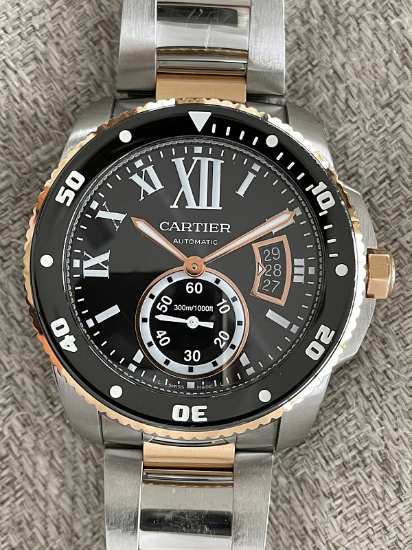 Cartier Calibre de Cartier Diver Steel & Gold with bracelet 3729.