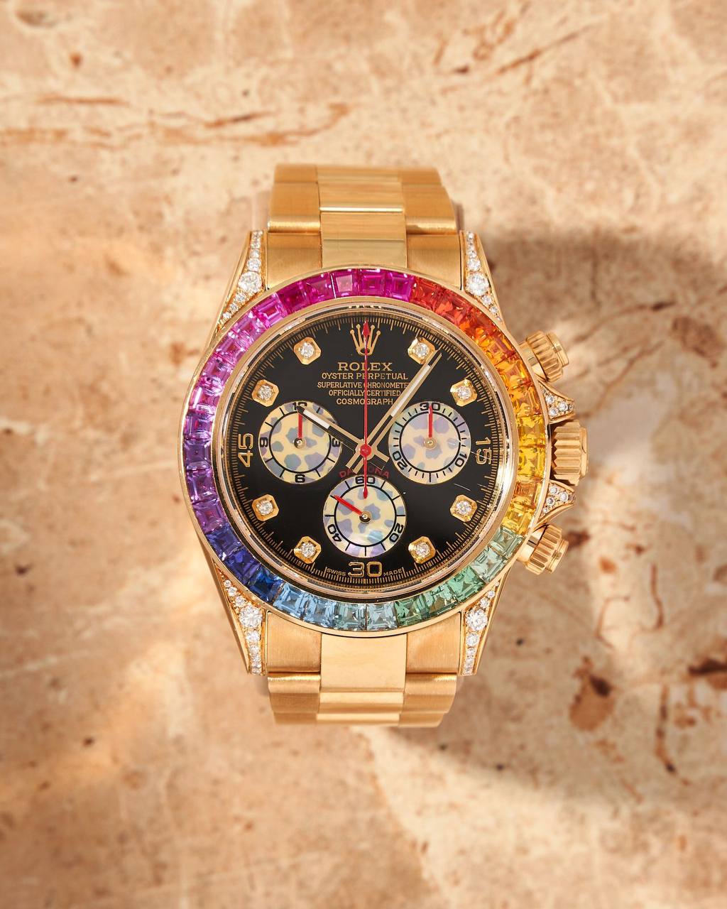 Rolex Daytona 40mm Custom Rainbow Random Series with box