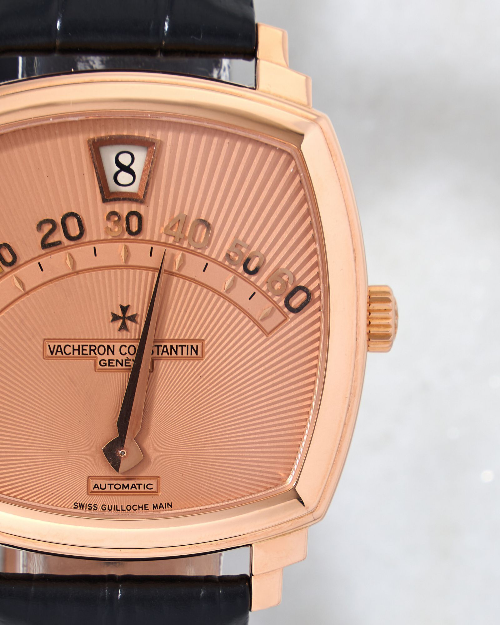 Vacheron Constantin Saltarello 43041. Браслет - Черный/Кожа. Застежка с ...