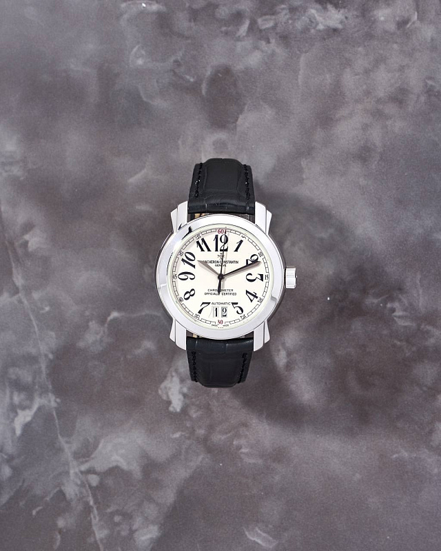 Vacheron Constantin Malte 42015 White Gold. Браслет - Черный/Кожа ...